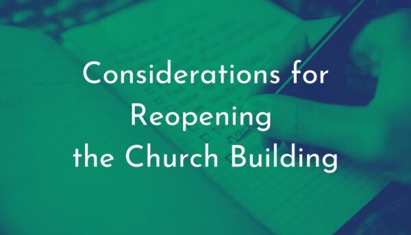 Considerations for Reopening the Church Building - Georgia Baptist ...